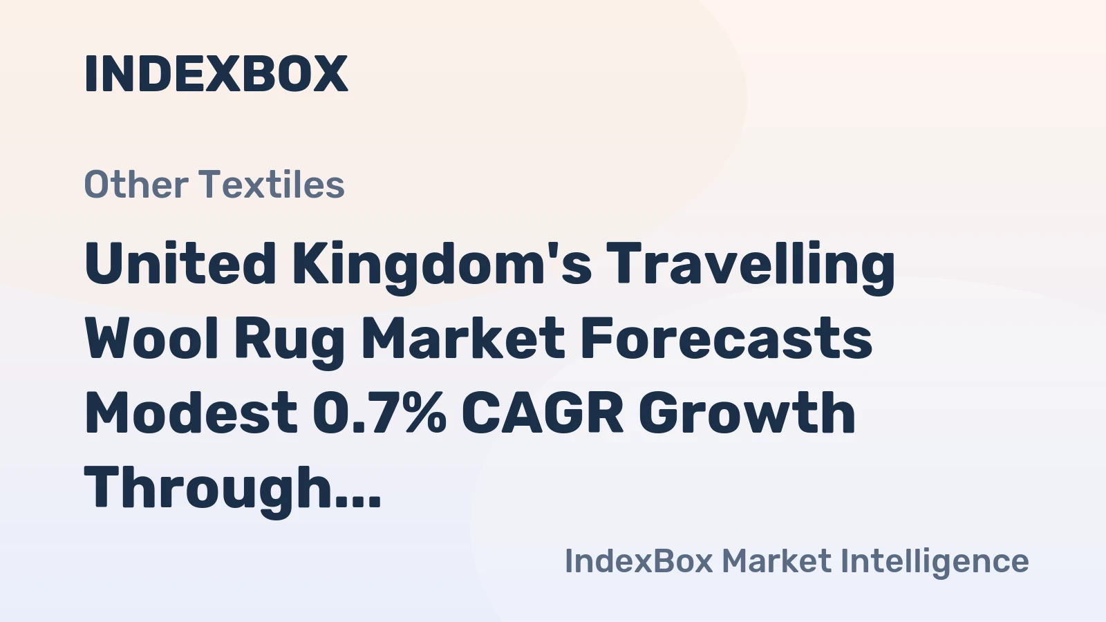 United Kingdom's Travelling Wool Rug Market Forecasts Modest 0.7% CAGR Growth Through 2035