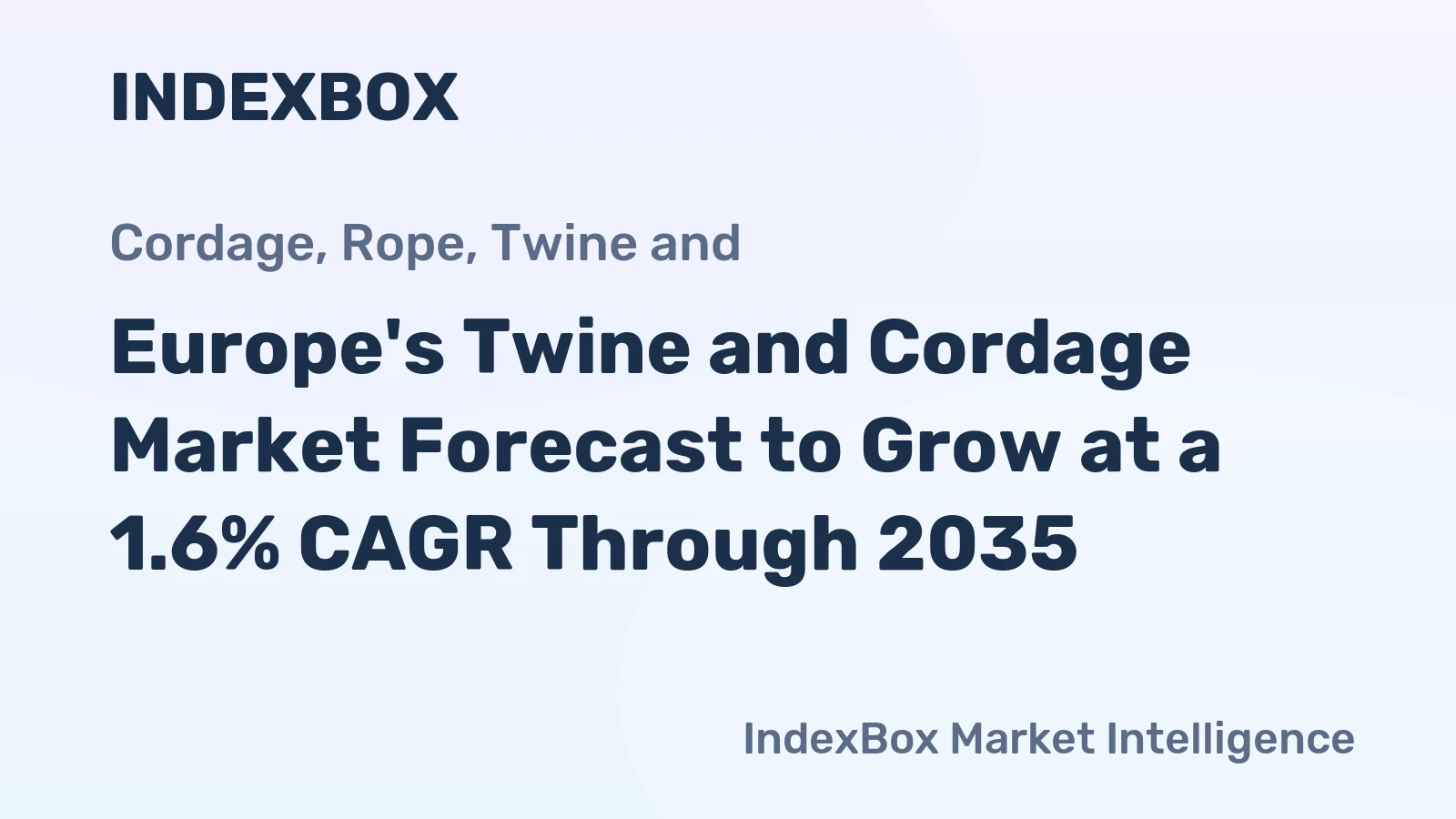 Europe's Twine and Cordage Market Forecast to Grow at a 1.6% CAGR Through 2035