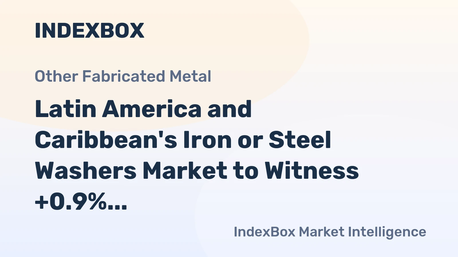 Latin America and Caribbean's Iron or Steel Washers Market to Witness +0.9% CAGR Growth from 2024 to 2035
