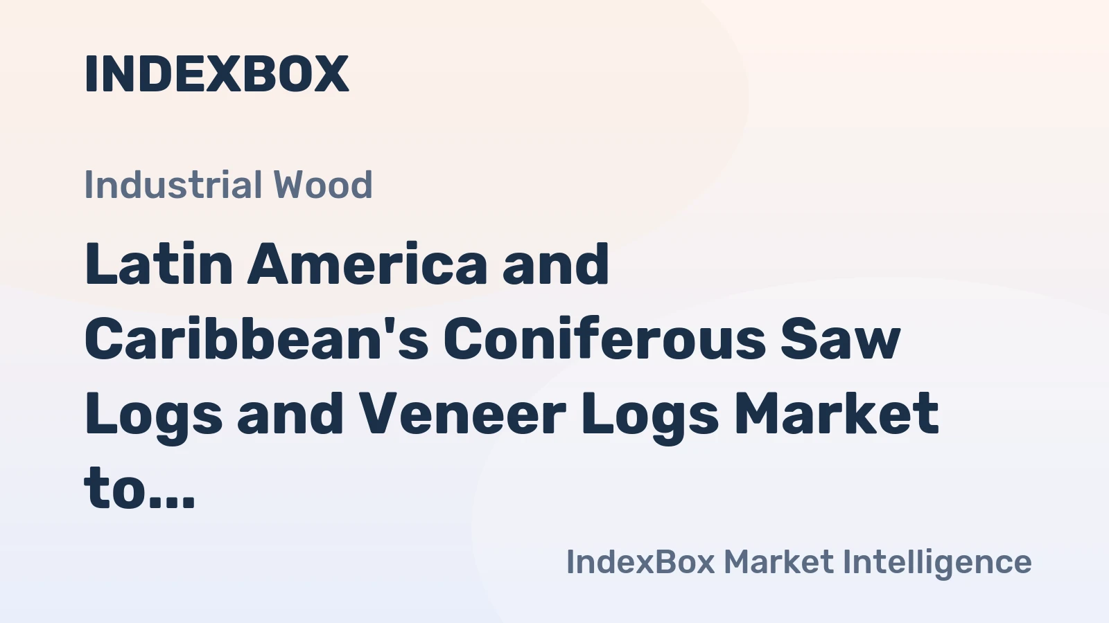Latin America and Caribbean's Coniferous Saw Logs and Veneer Logs Market to Reach 115M Cubic Meters and $14.5B by 2035