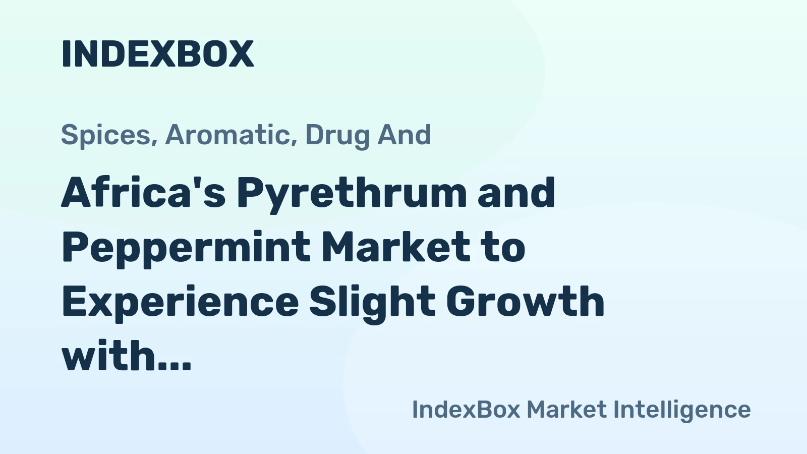 Africa's Pyrethrum and Peppermint Market to Experience Slight Growth with +0.7% CAGR from 2024-2035