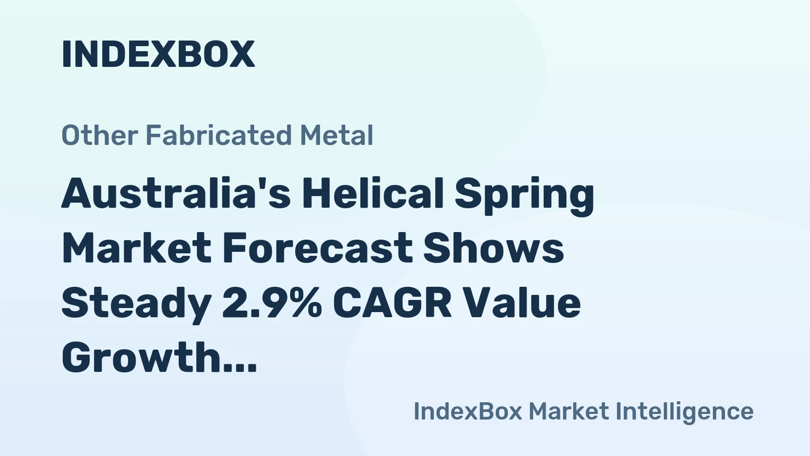 Australia's Helical Spring Market Forecast Shows Steady 2.9% CAGR Value Growth Through 2035