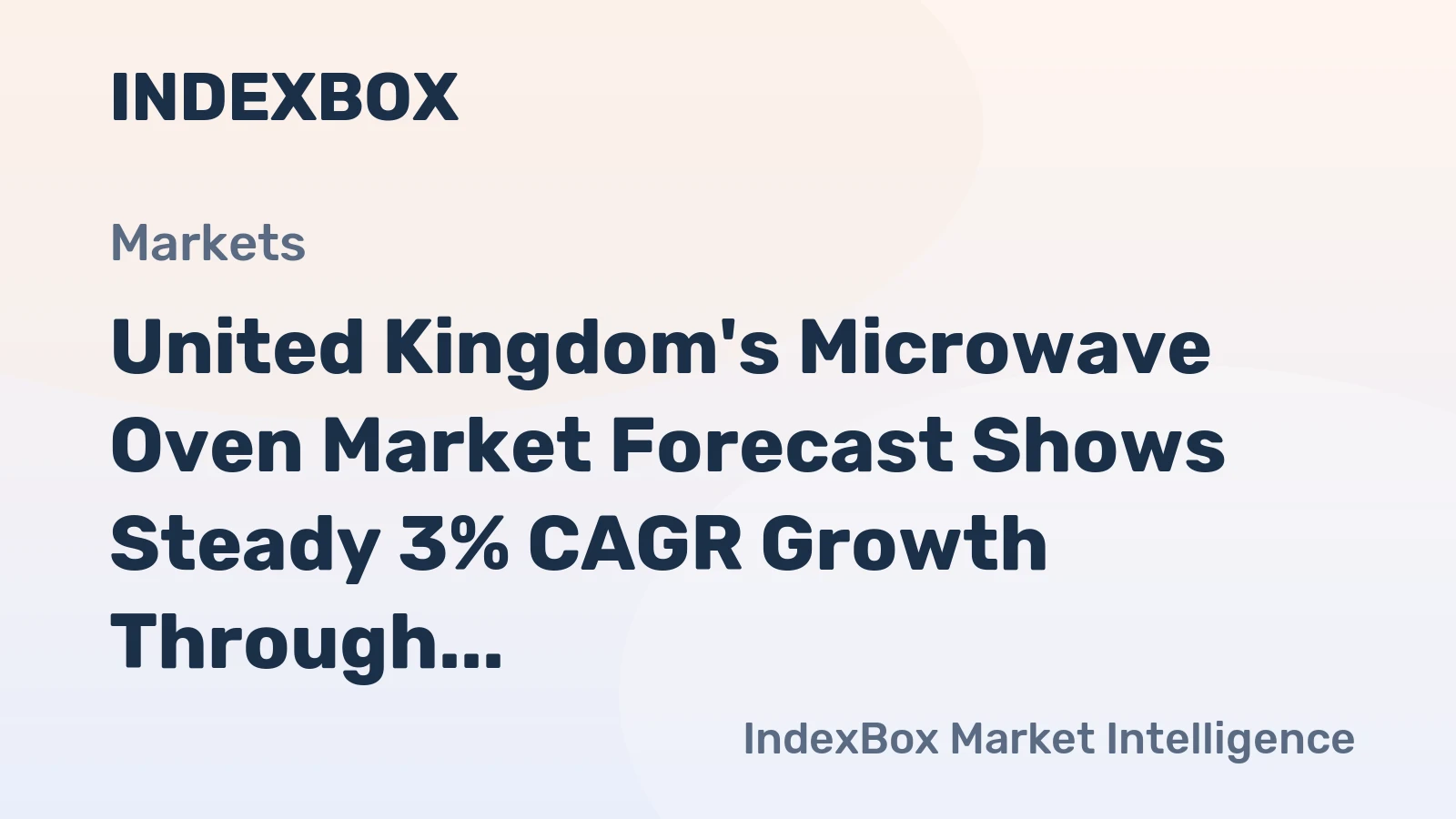 United Kingdom's Microwave Oven Market Forecast Shows Steady 3% CAGR Growth Through 2035