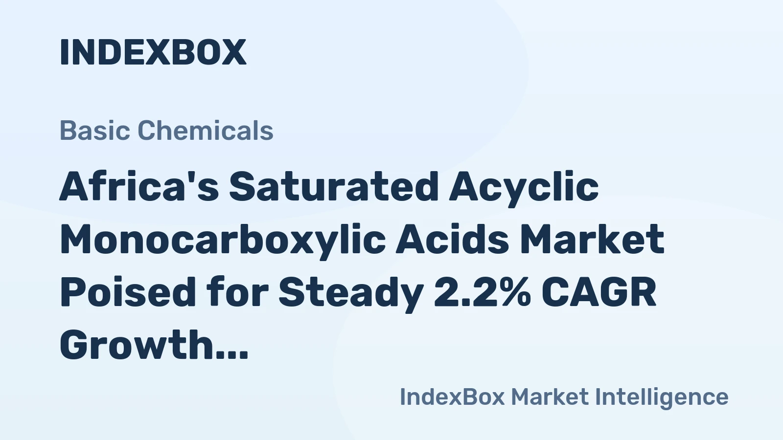 Africa's Saturated Acyclic Monocarboxylic Acids Market Poised for Steady 2.2% CAGR Growth Through 2035