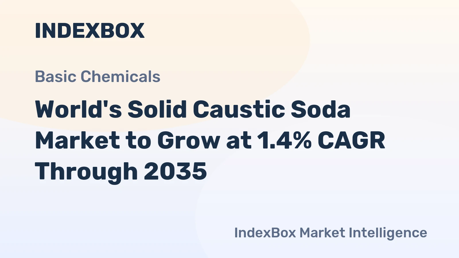 World's Solid Caustic Soda Market to Grow at 1.4% CAGR Through 2035