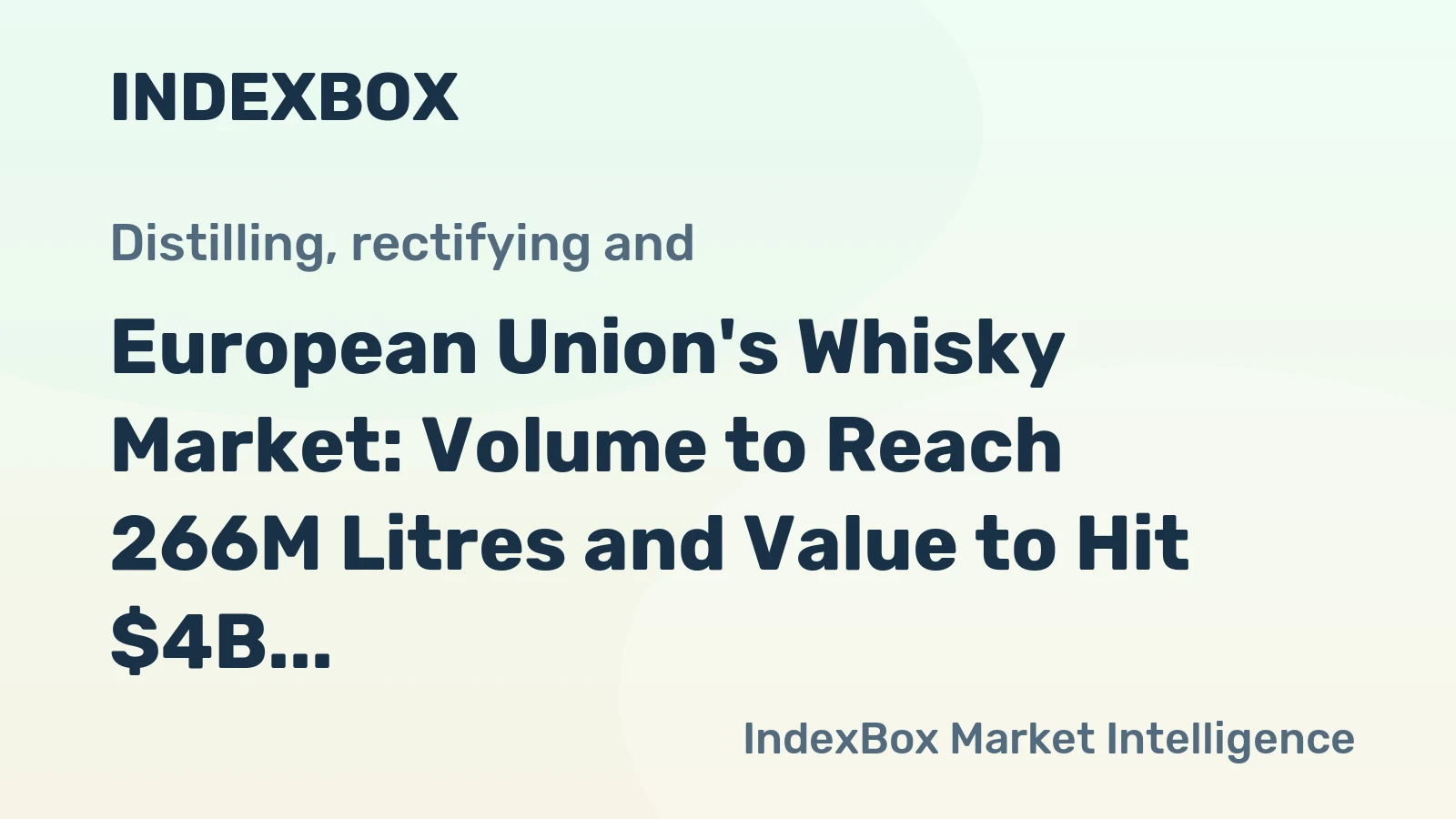 European Union's Whisky Market: Volume to Reach 266M Litres and Value to Hit $4B by 2035