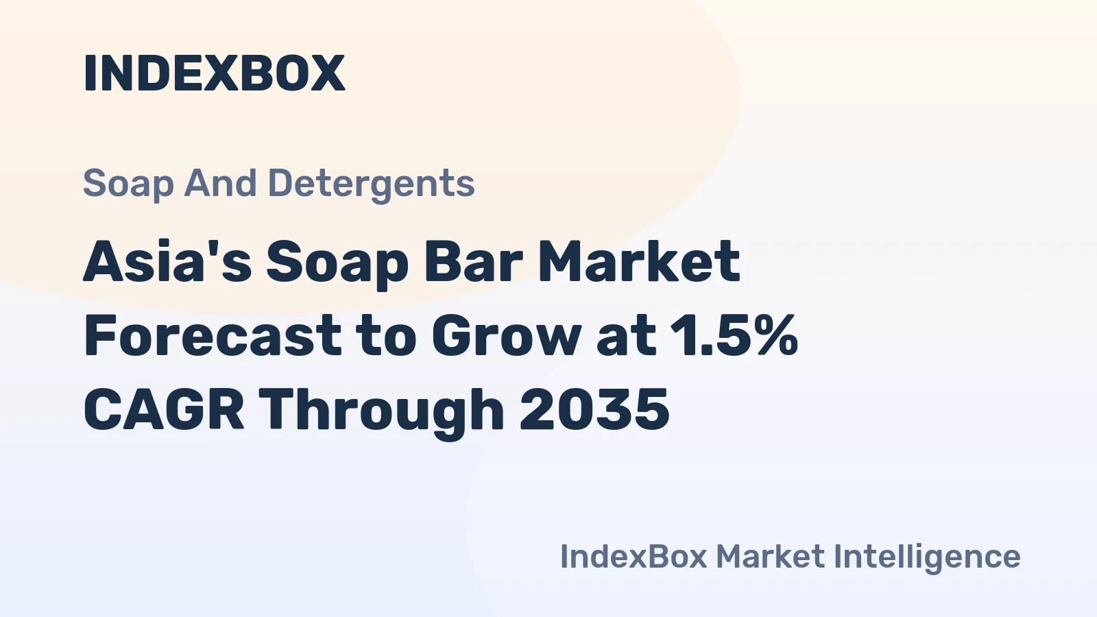 Asia's Soap Bar Market Forecast to Grow at 1.5% CAGR Through 2035
