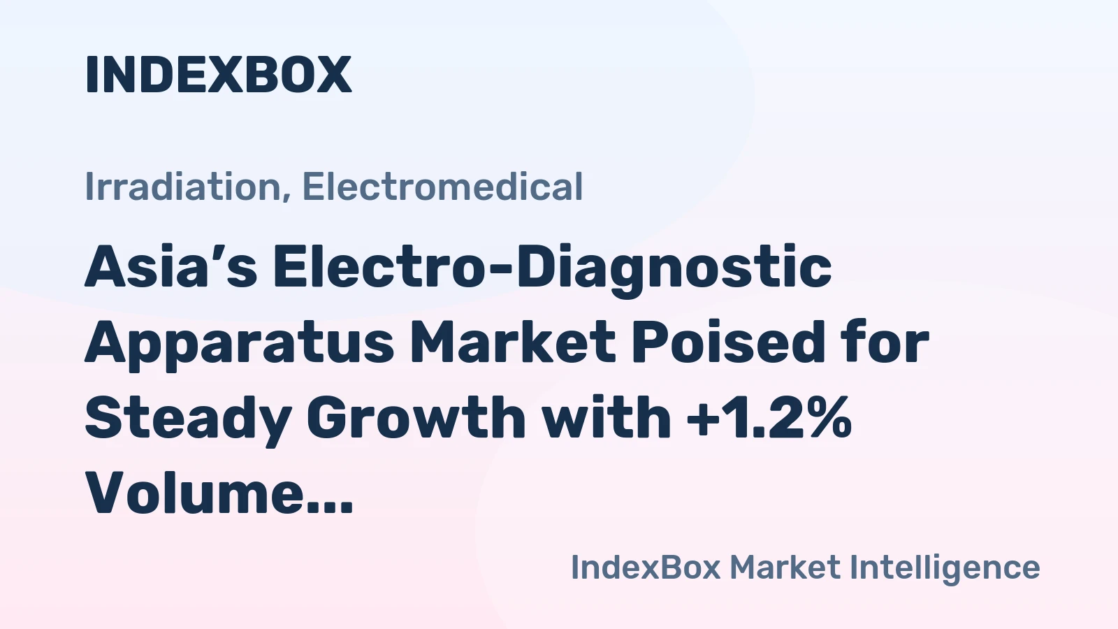 Asia’s Electro-Diagnostic Apparatus Market Poised for Steady Growth with +1.2% Volume CAGR