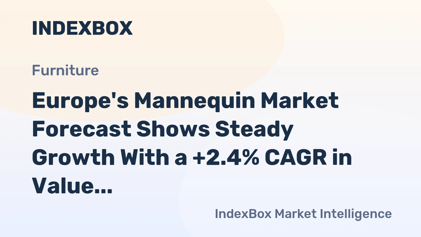 Europe's Mannequin Market Forecast Shows Steady Growth With a +2.4% CAGR in Value