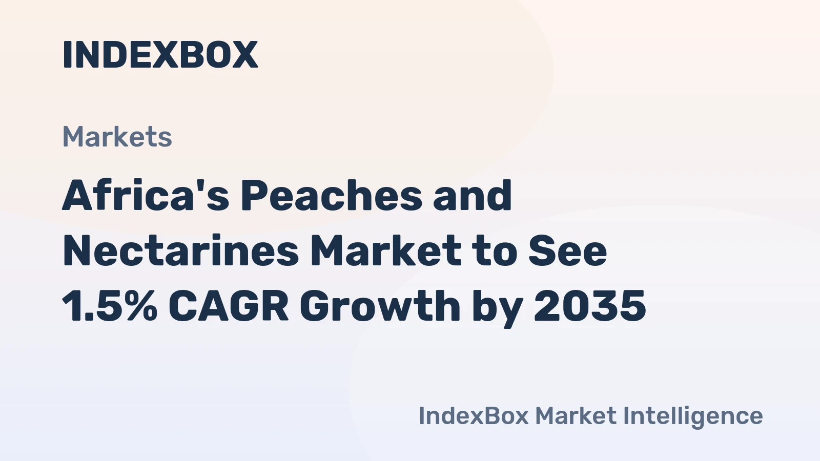 Africa's Peaches and Nectarines Market to See 1.5% CAGR Growth by 2035