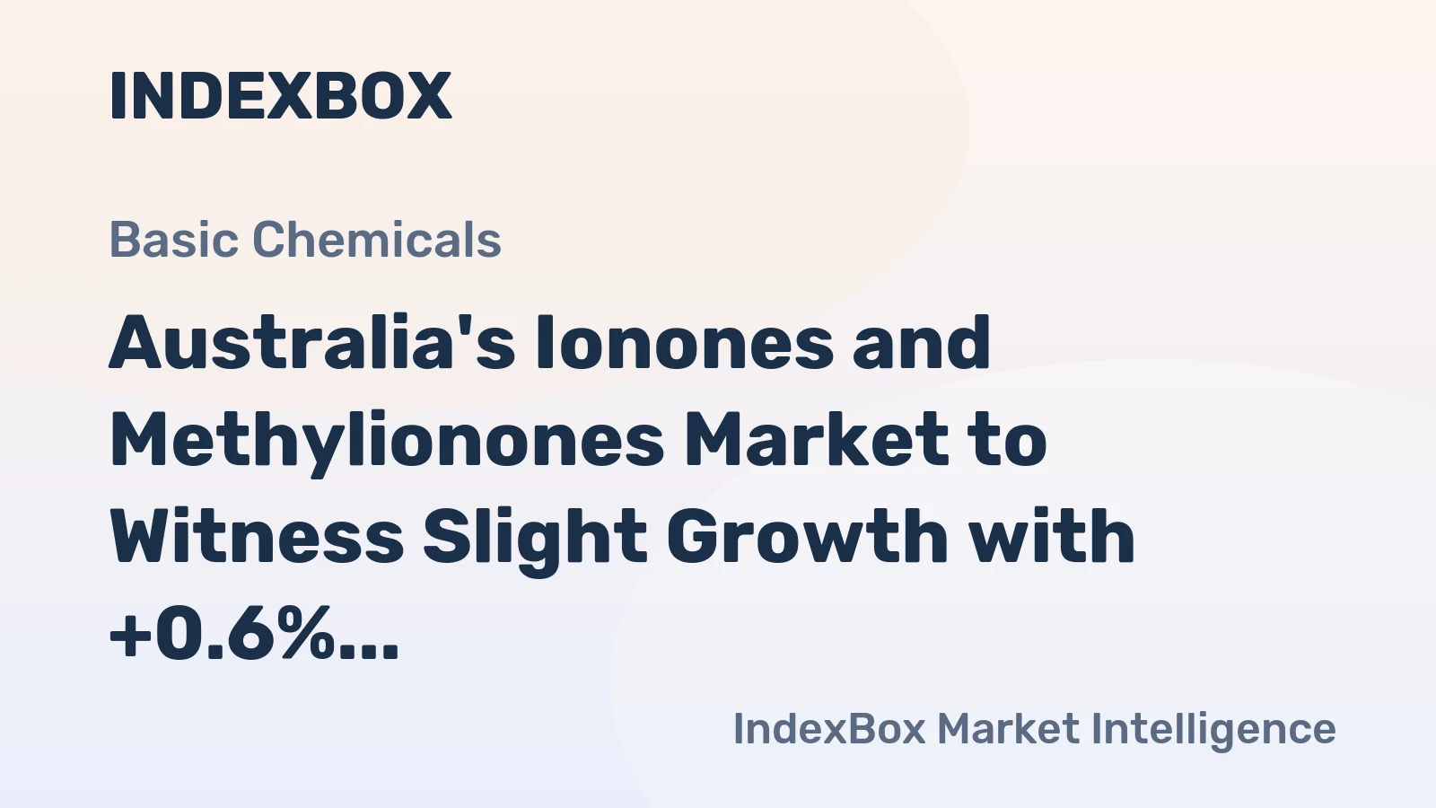 Australia's Ionones and Methylionones Market to Witness Slight Growth with +0.6% CAGR through 2035