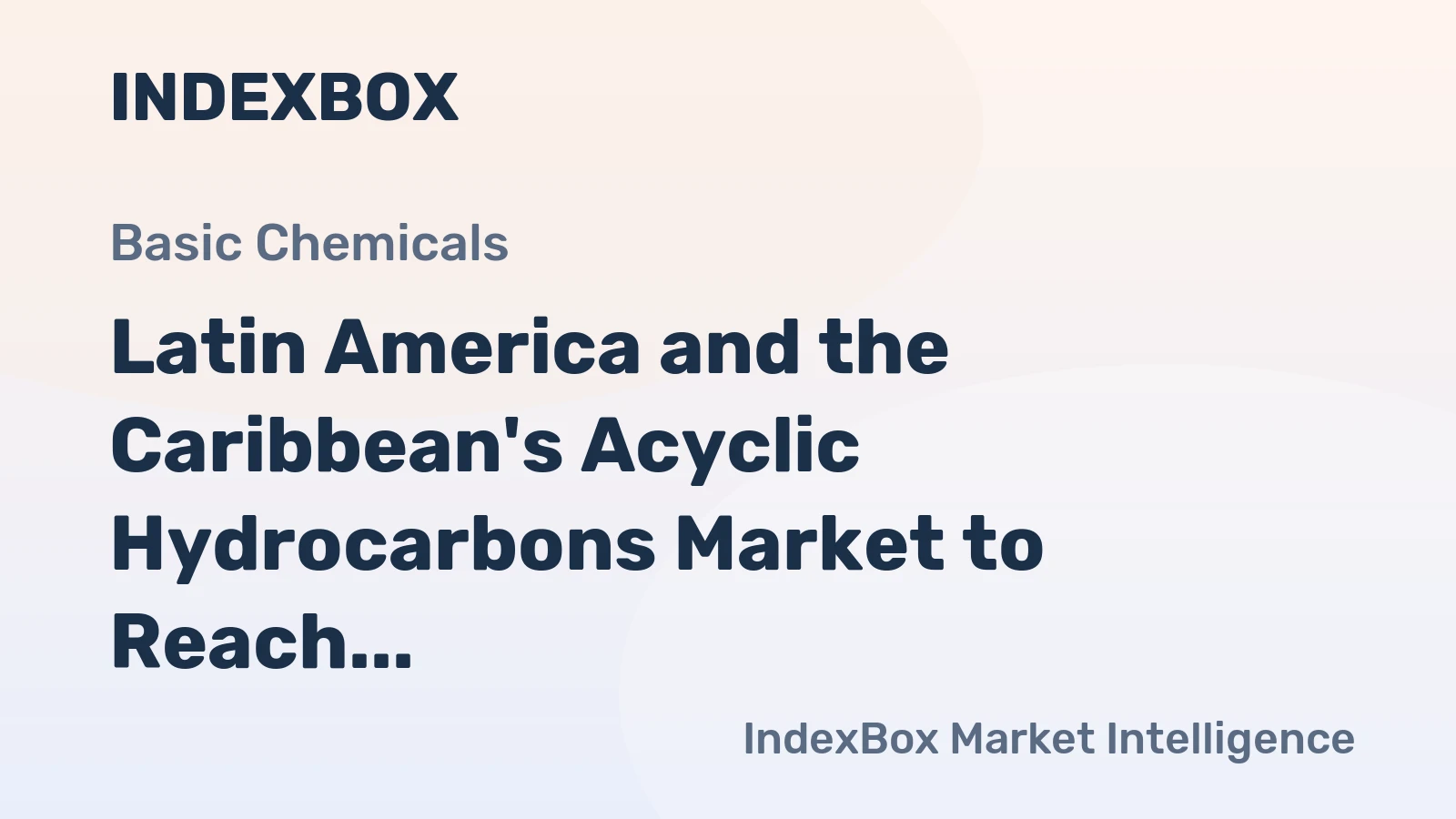 Latin America and the Caribbean's Acyclic Hydrocarbons Market to Reach 20M Tons and $19.6B by 2035