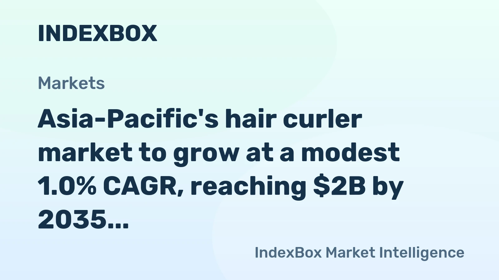 Asia-Pacific's hair curler market to grow at a modest 1.0% CAGR, reaching $2B by 2035, driven by rising regional demand.