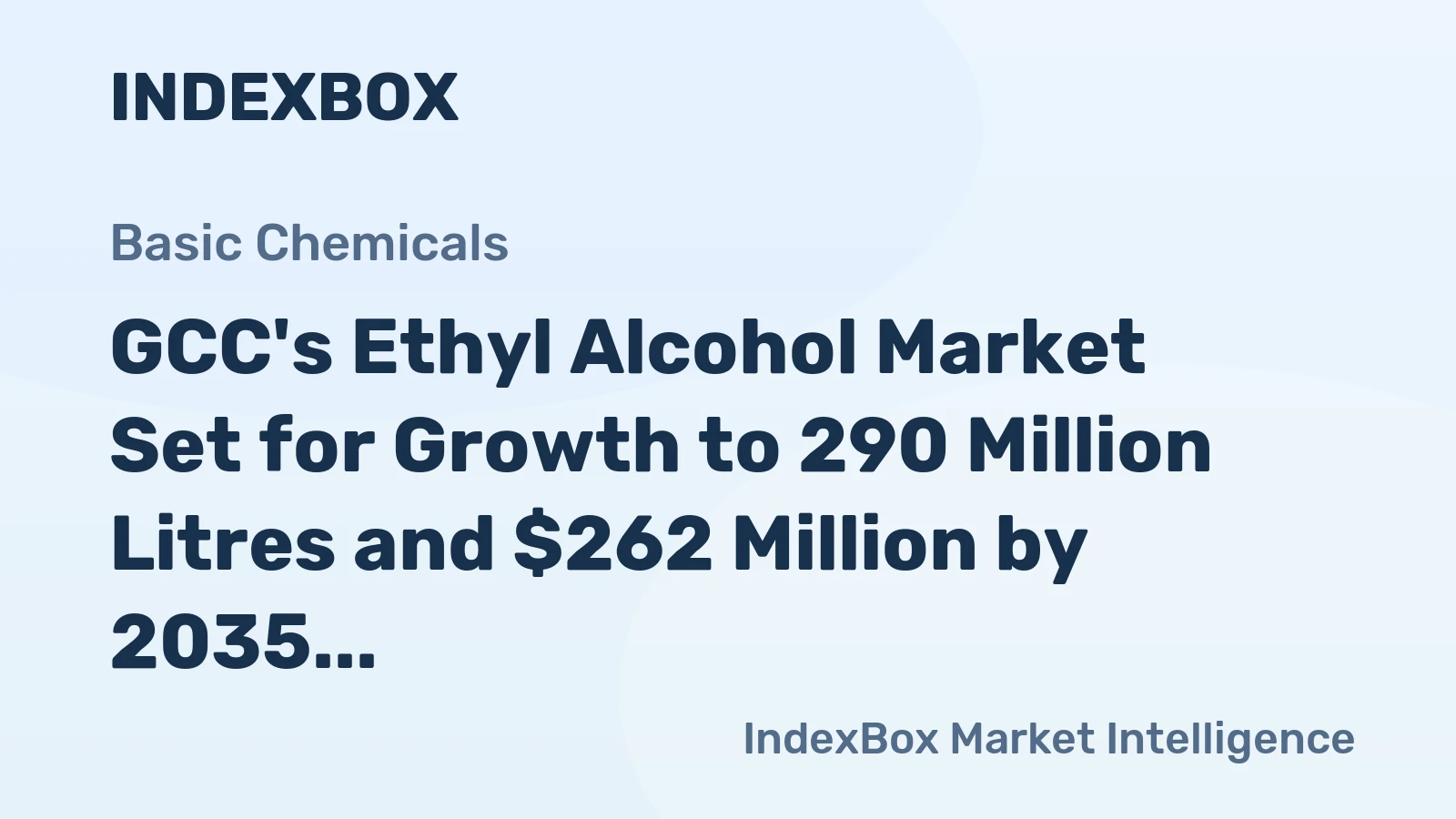 GCC's Ethyl Alcohol Market Set for Growth to 290 Million Litres and $262 Million by 2035