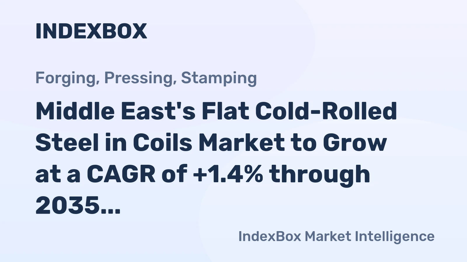 Middle East's Flat Cold-Rolled Steel in Coils Market to Grow at a CAGR of +1.4% through 2035