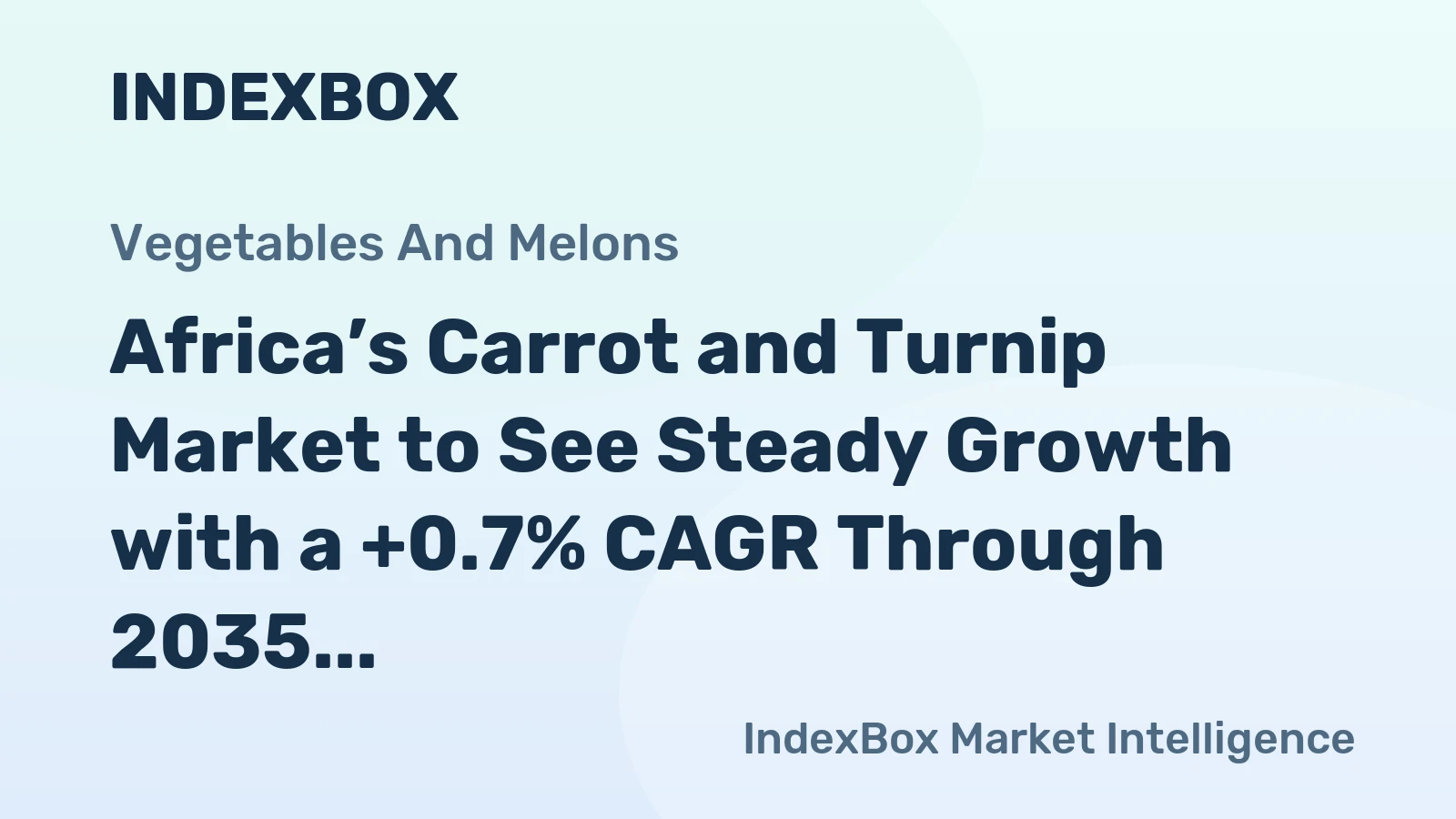 Africa’s Carrot and Turnip Market to See Steady Growth with a +0.7% CAGR Through 2035