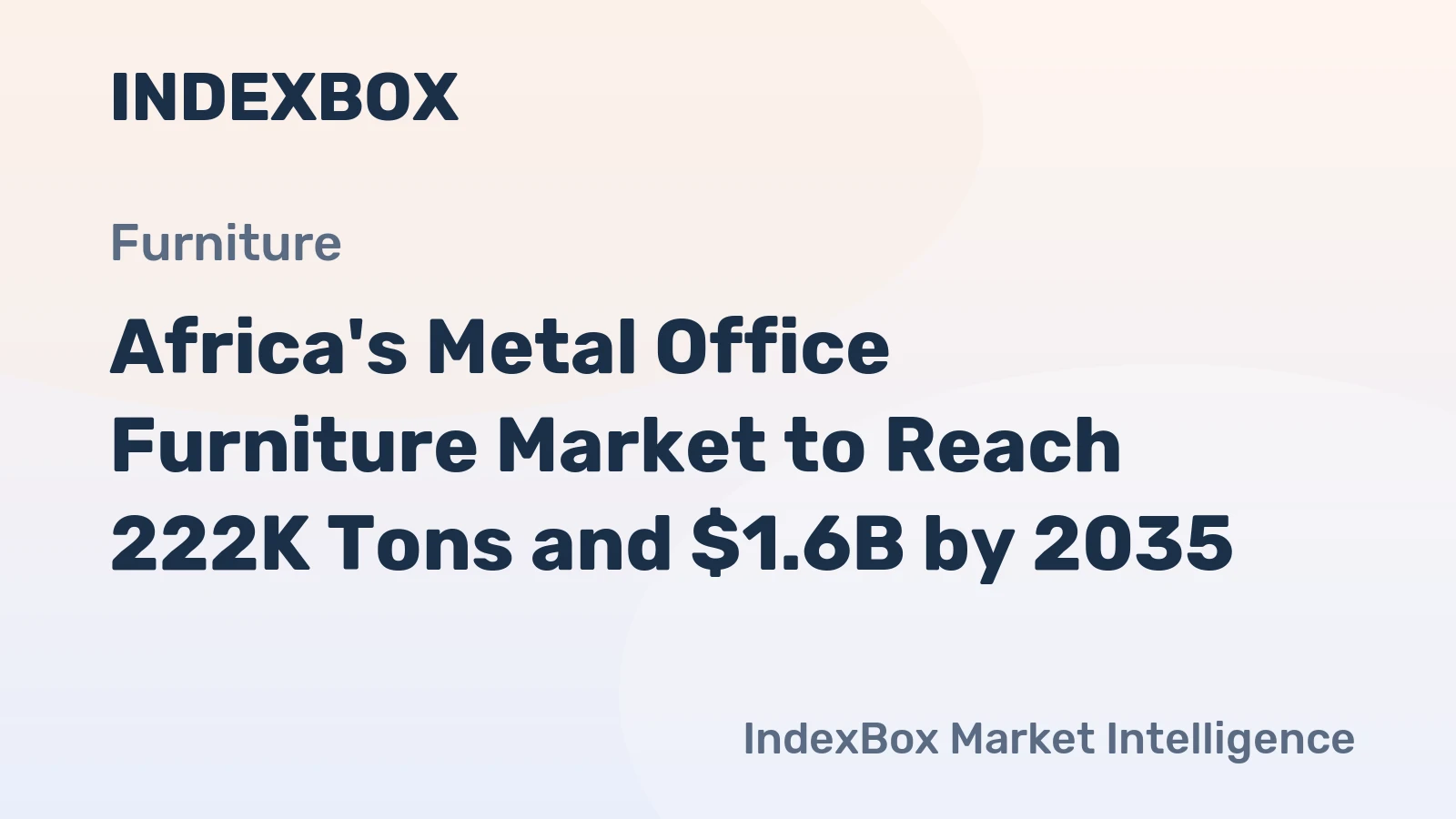 Africa's Metal Office Furniture Market to Reach 222K Tons and $1.6B by 2035