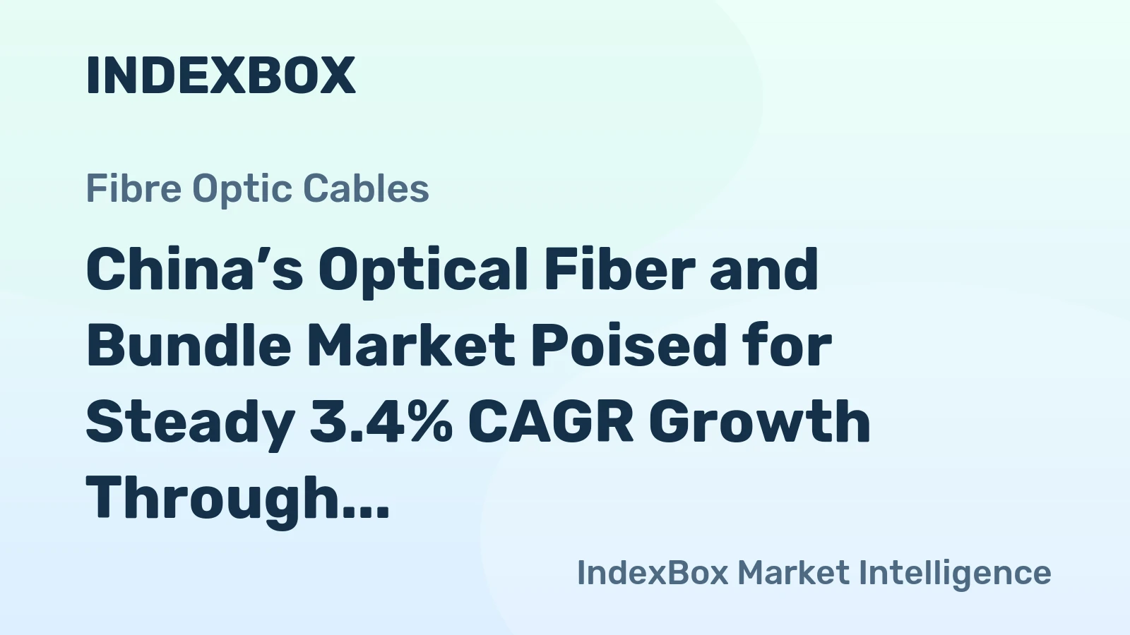 China’s Optical Fiber and Bundle Market Poised for Steady 3.4% CAGR Growth Through 2035