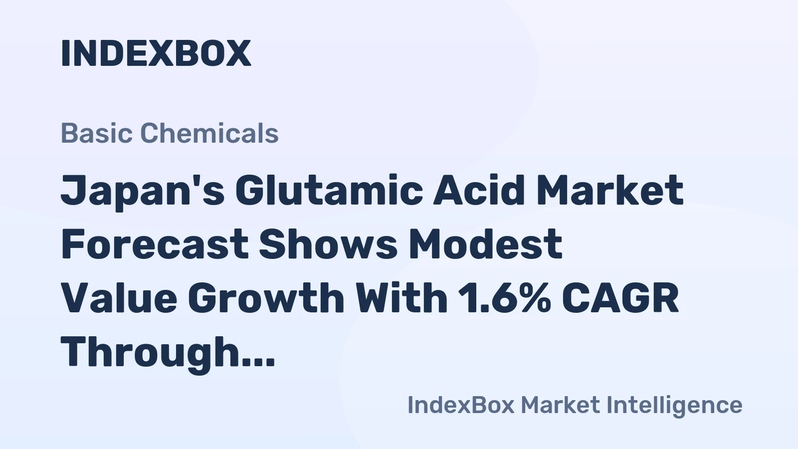 Japan's Glutamic Acid Market Forecast Shows Modest Value Growth With 1.6% CAGR Through 2035