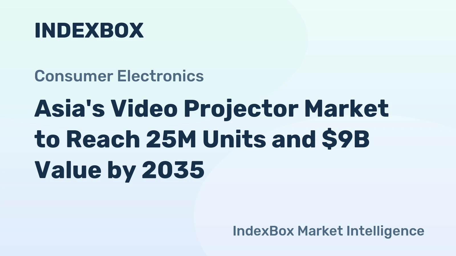 Asia's Video Projector Market to Reach 25M Units and $9B Value by 2035
