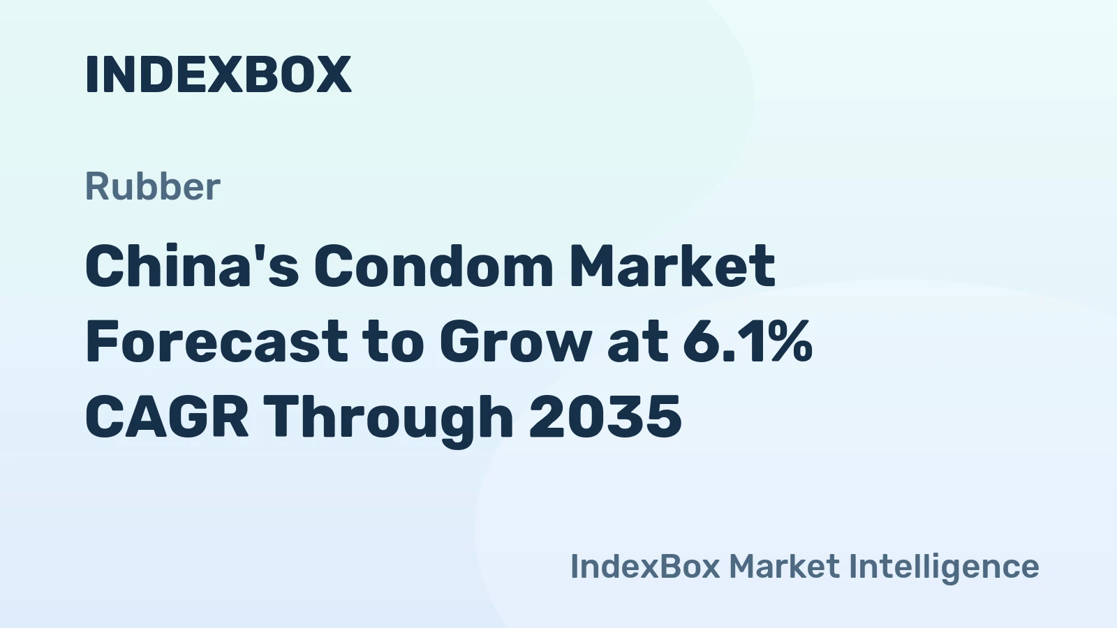 China's Condom Market Forecast to Grow at 6.1% CAGR Through 2035
