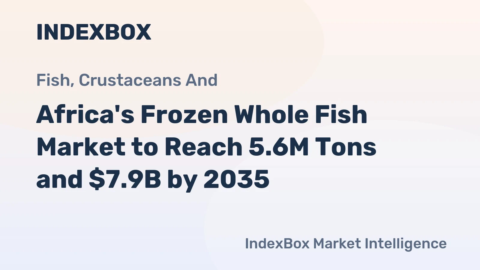 Africa's Frozen Whole Fish Market to Reach 5.6M Tons and $7.9B by 2035