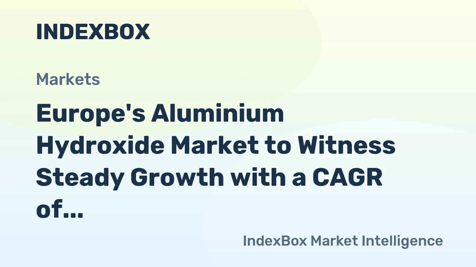 Europe's Aluminium Hydroxide Market to Witness Steady Growth with a CAGR of +1.6% from 2024 to 2035