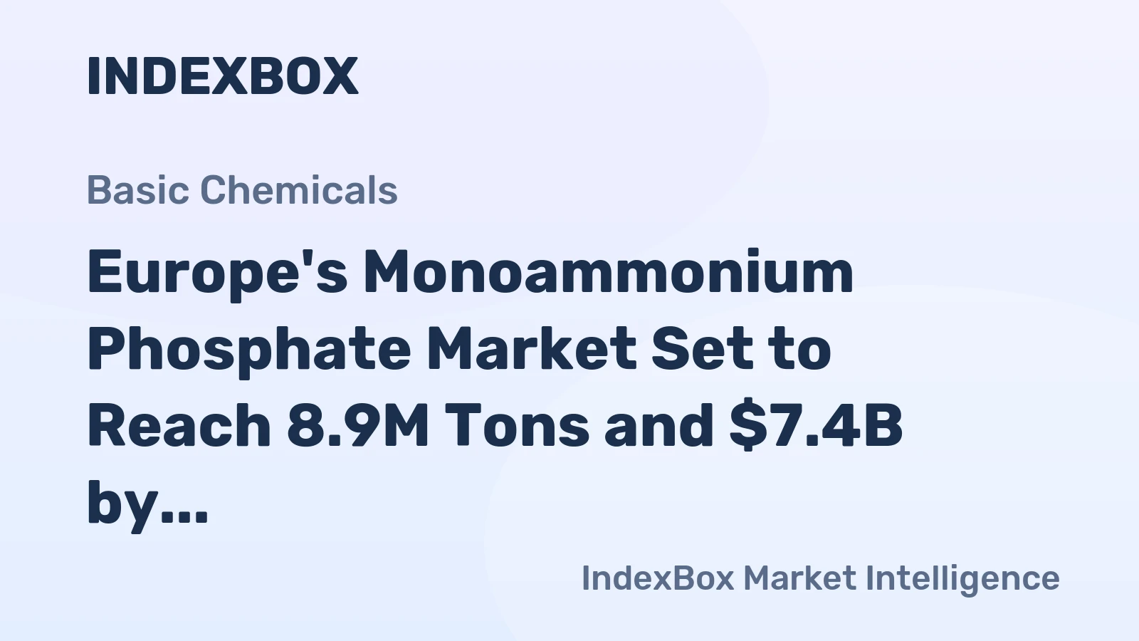 Europe's Monoammonium Phosphate Market Set to Reach 8.9M Tons and $7.4B by 2035