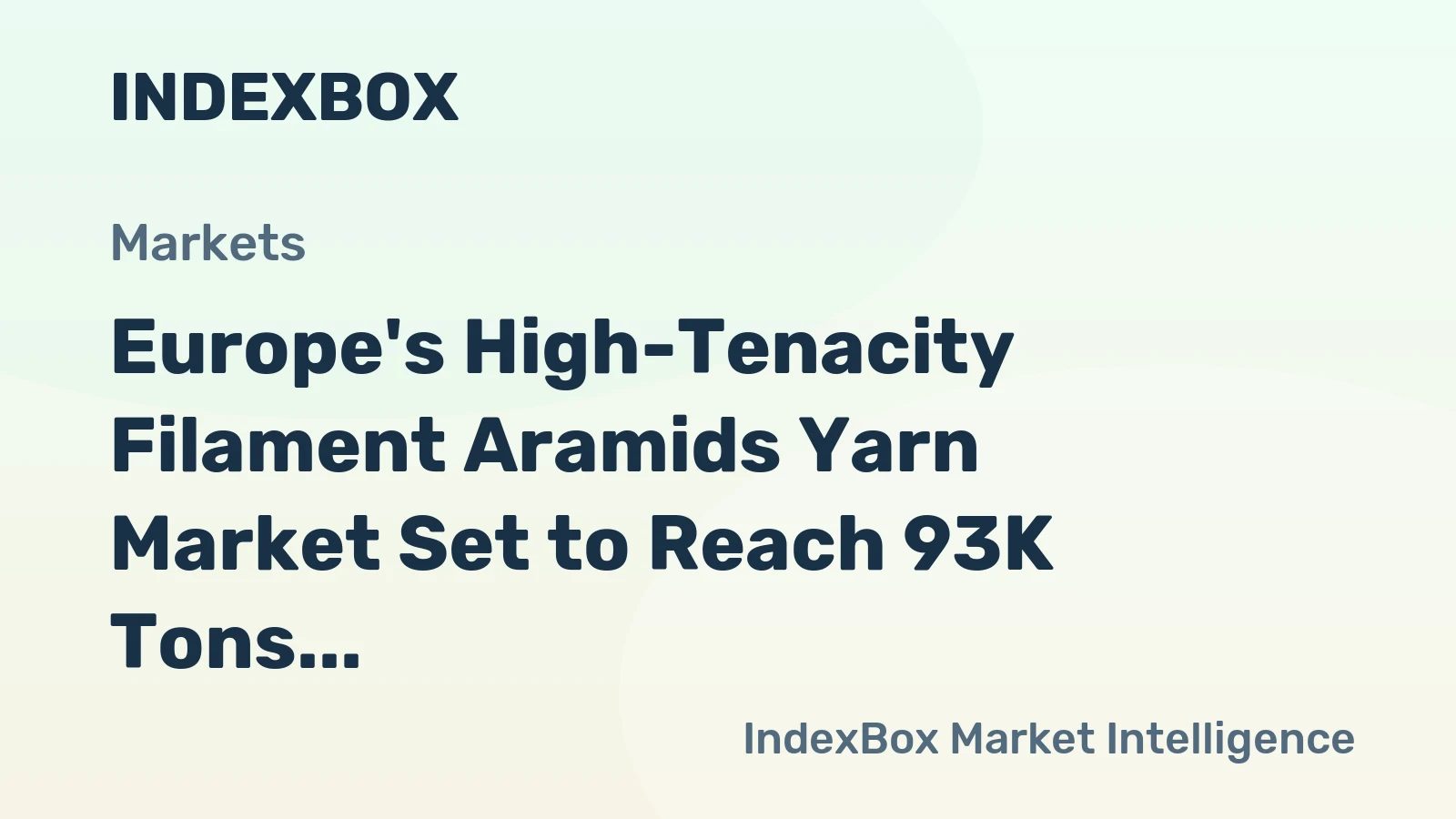 Europe's High-Tenacity Filament Aramids Yarn Market Set to Reach 93K Tons Valued at $2.2 Billion by 2035