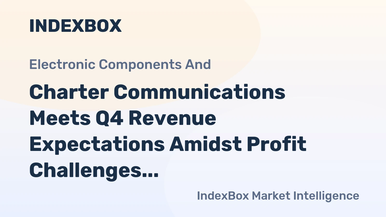 Charter Communications Meets Q4 Revenue Expectations Amidst Profit Challenges