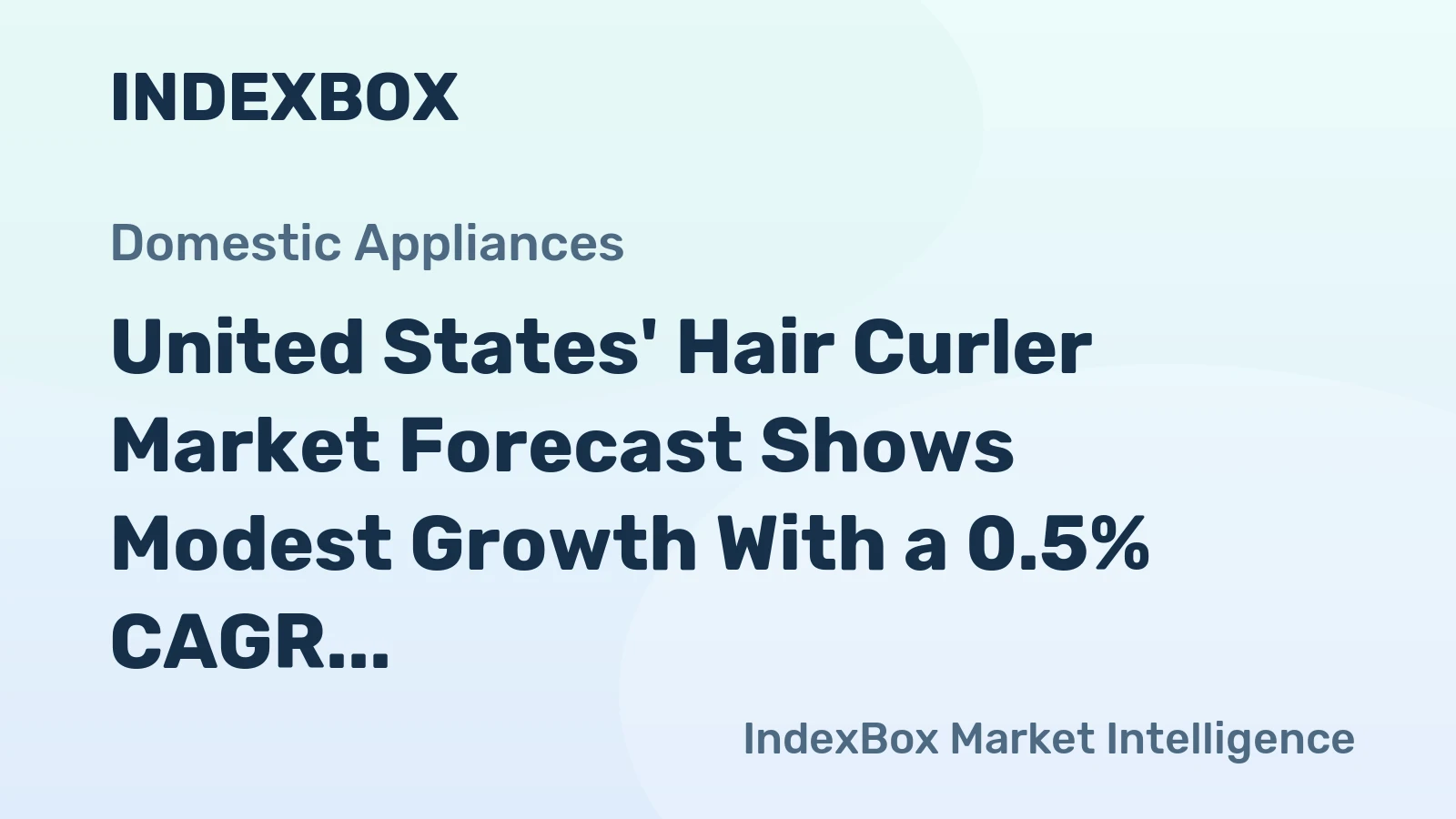 United States' Hair Curler Market Forecast Shows Modest Growth With a 0.5% CAGR in Value