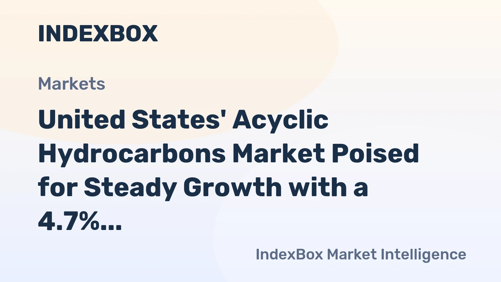 United States' Acyclic Hydrocarbons Market Poised for Steady Growth with a 4.7% CAGR in Value
