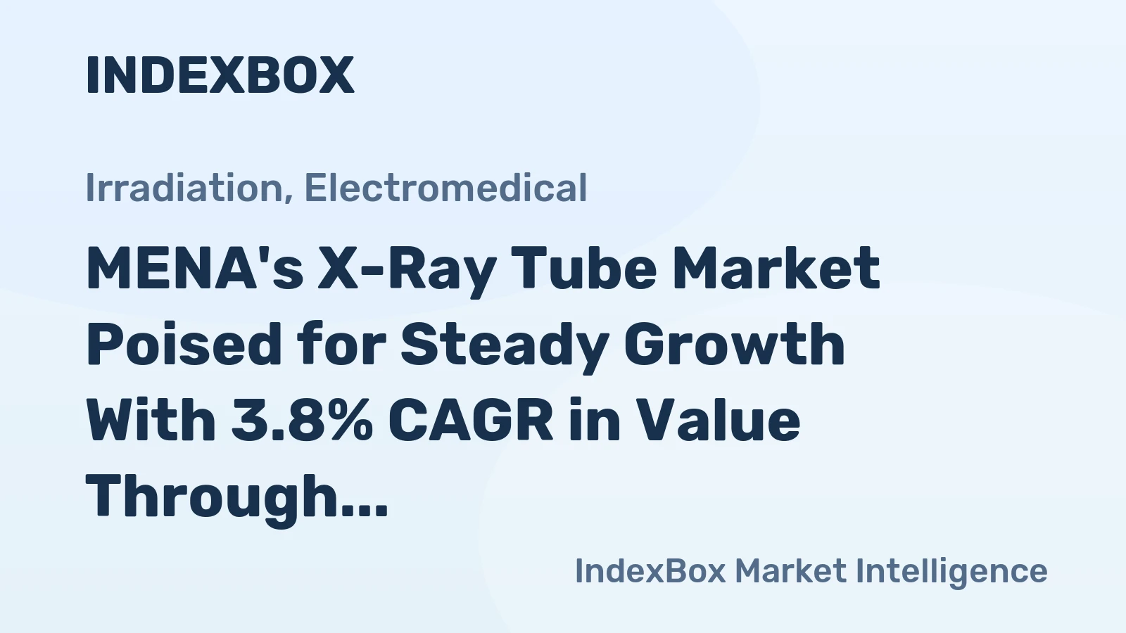 MENA's X-Ray Tube Market Poised for Steady Growth With 3.8% CAGR in Value Through 2035