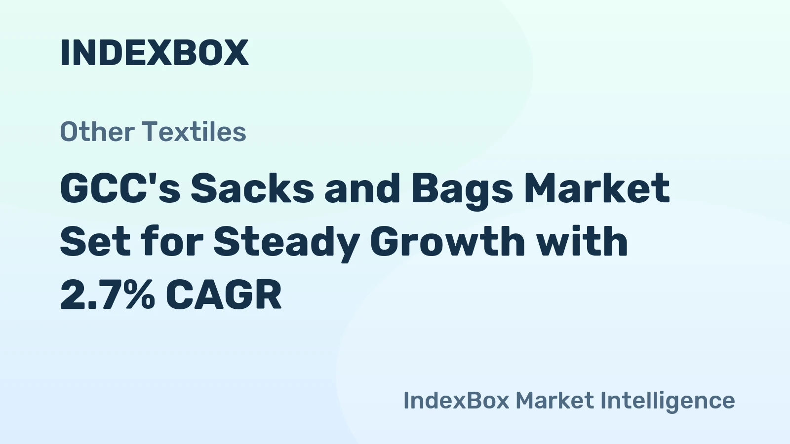 GCC's Sacks and Bags Market Set for Steady Growth with 2.7% CAGR