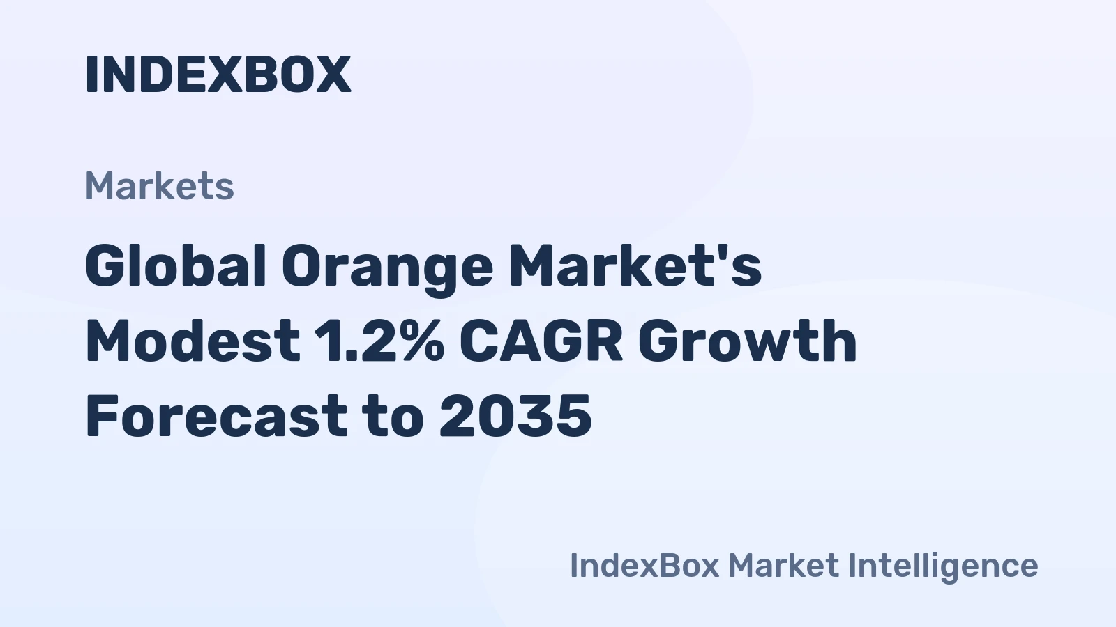 Global Orange Market's Modest 1.2% CAGR Growth Forecast to 2035