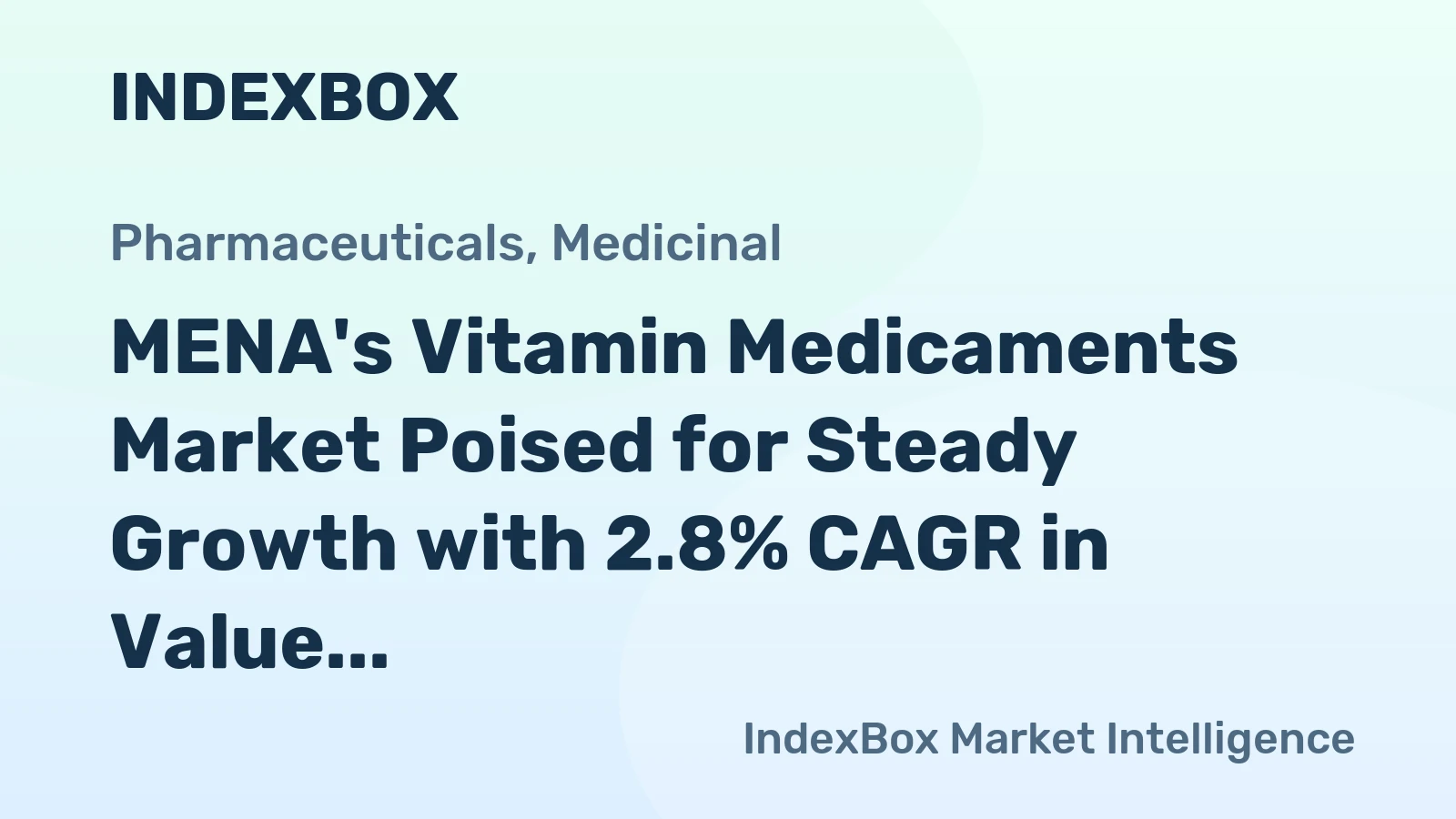 MENA's Vitamin Medicaments Market Poised for Steady Growth with 2.8% CAGR in Value