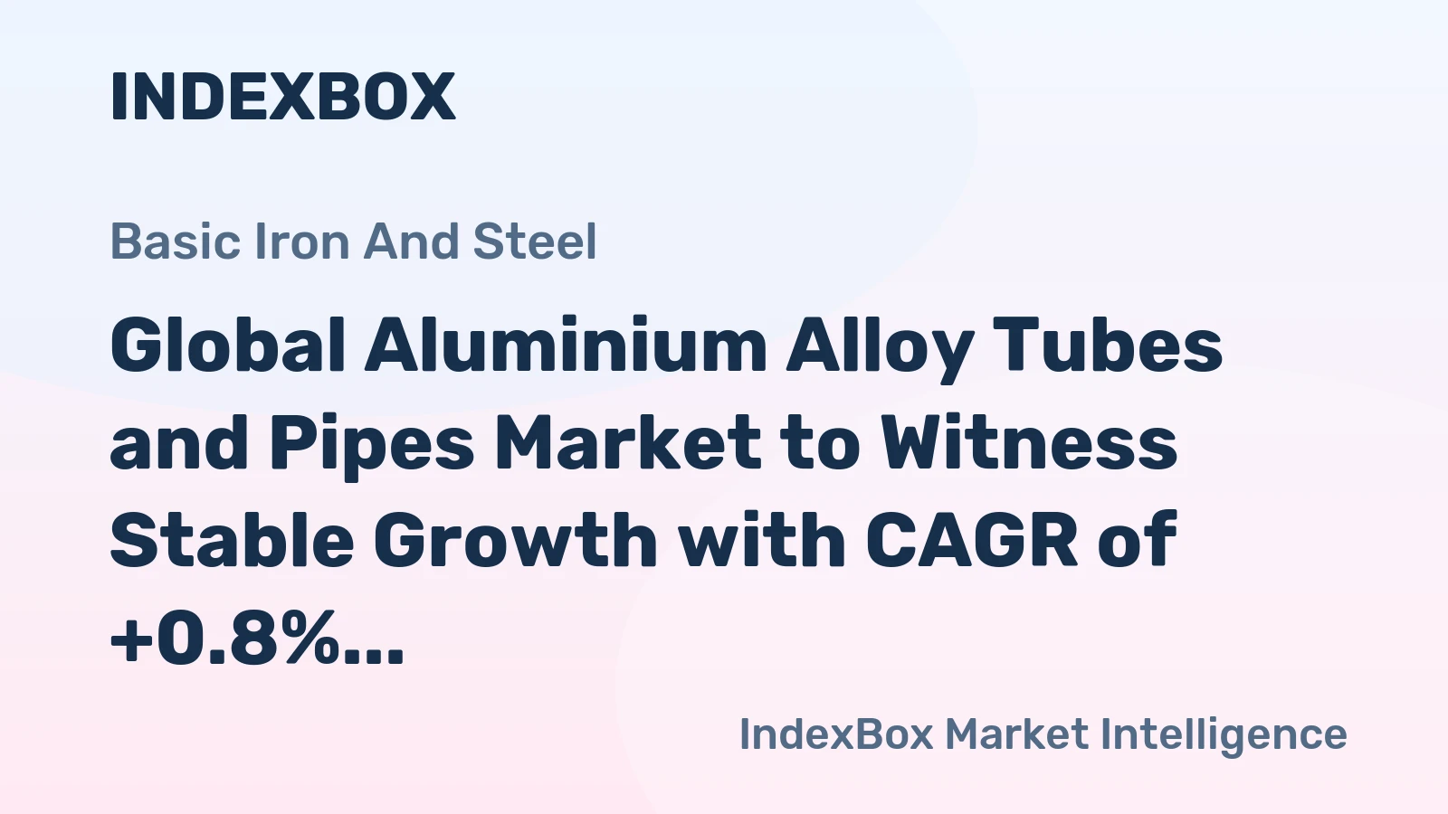 Global Aluminium Alloy Tubes and Pipes Market to Witness Stable Growth with CAGR of +0.8% from 2024 to 2035