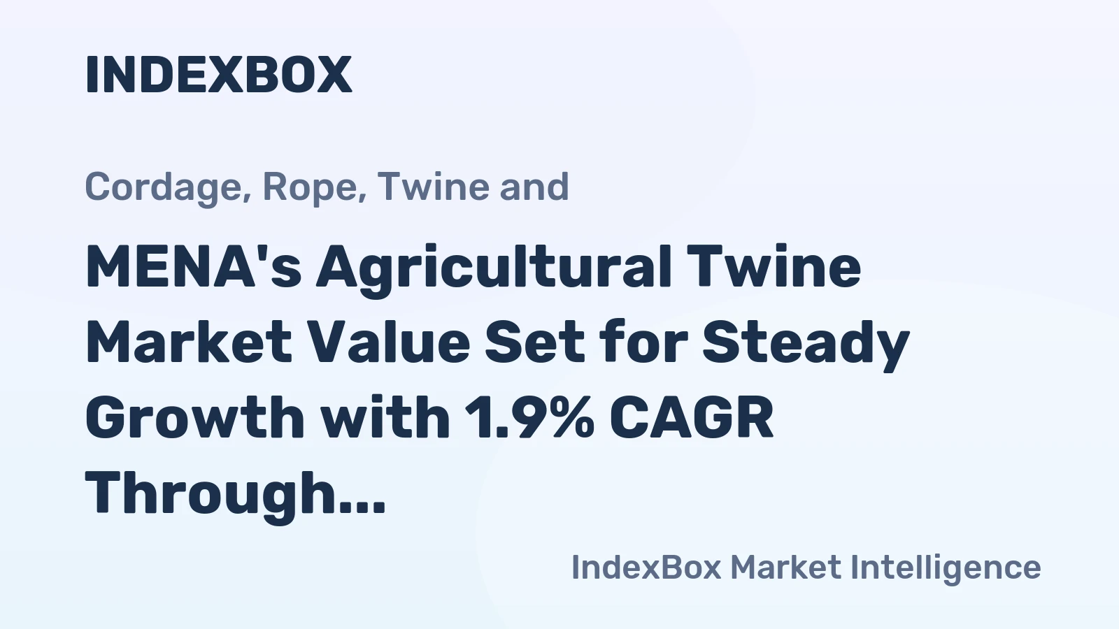 MENA's Agricultural Twine Market Value Set for Steady Growth with 1.9% CAGR Through 2035