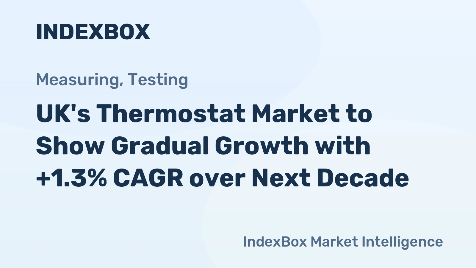 UK's Thermostat Market to Show Gradual Growth with +1.3% CAGR over Next Decade