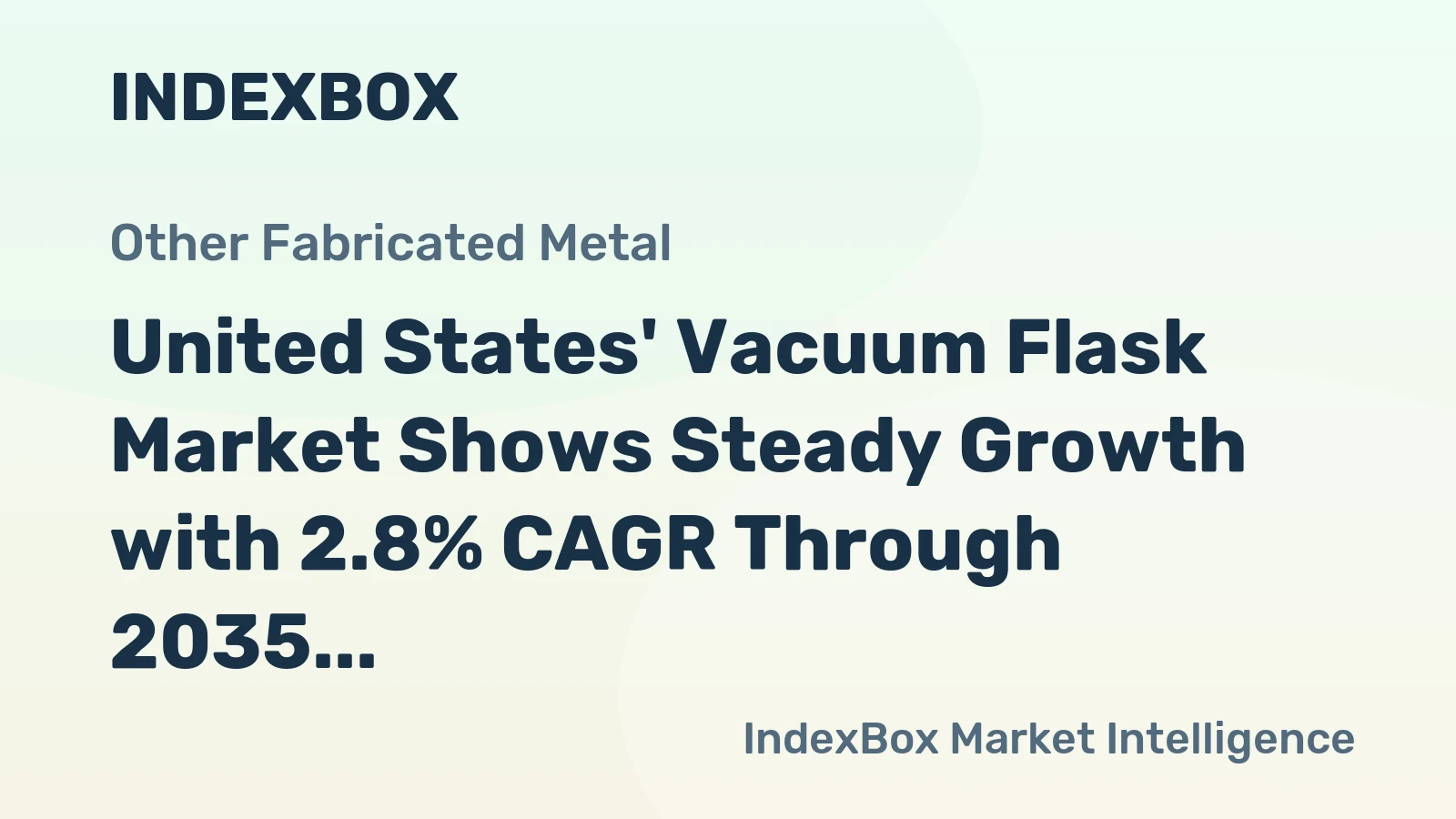 United States' Vacuum Flask Market Shows Steady Growth with 2.8% CAGR Through 2035