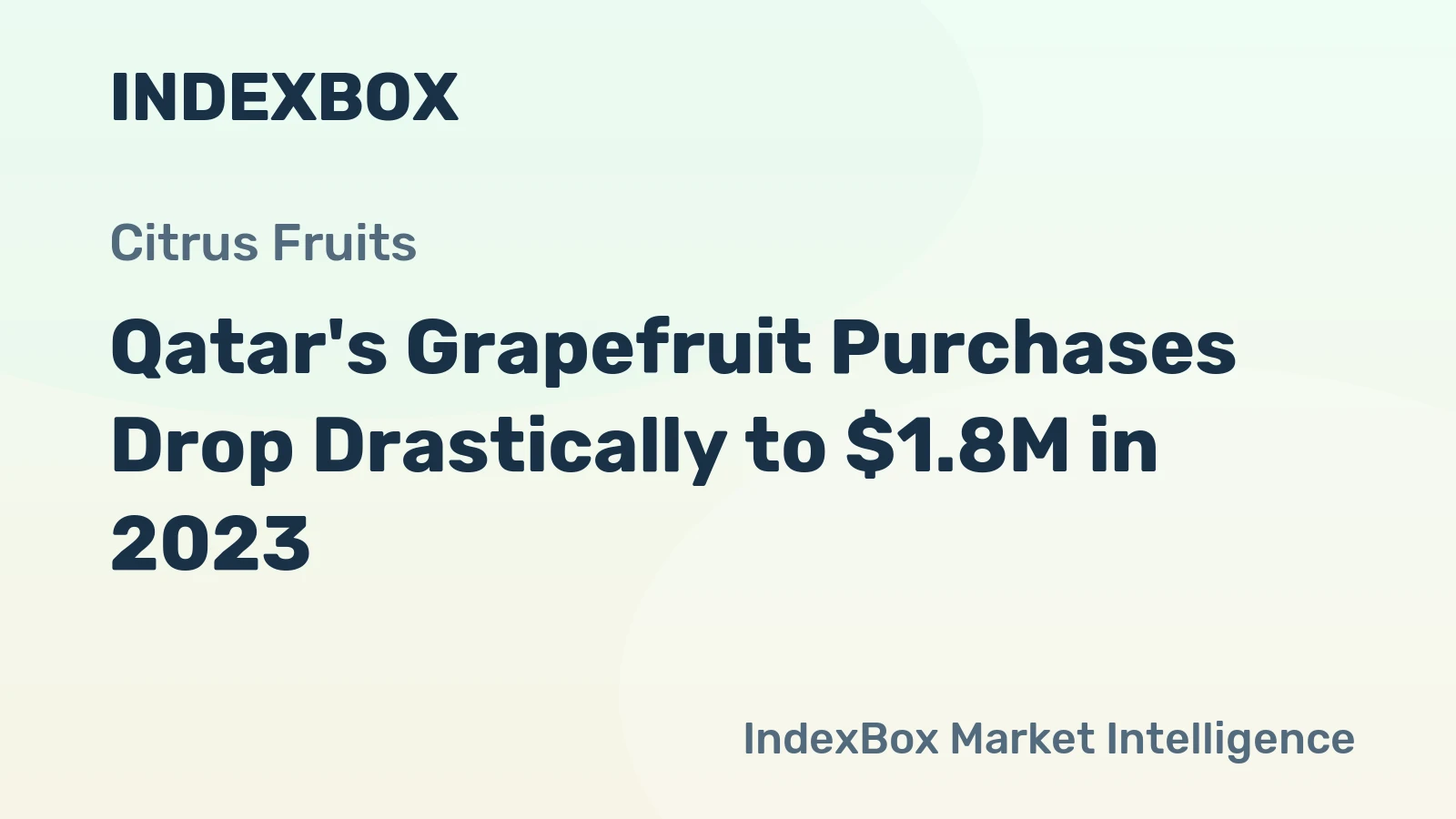 Qatar's Grapefruit Purchases Drop Drastically to $1.8M in 2023