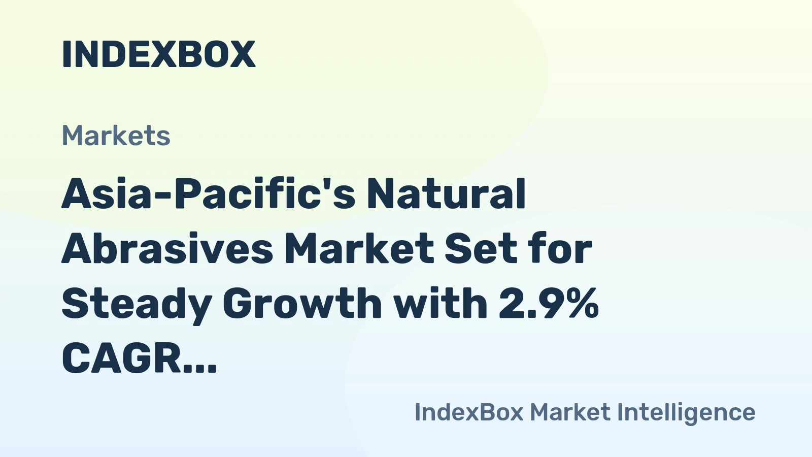 Asia-Pacific's Natural Abrasives Market Set for Steady Growth with 2.9% CAGR Through 2035