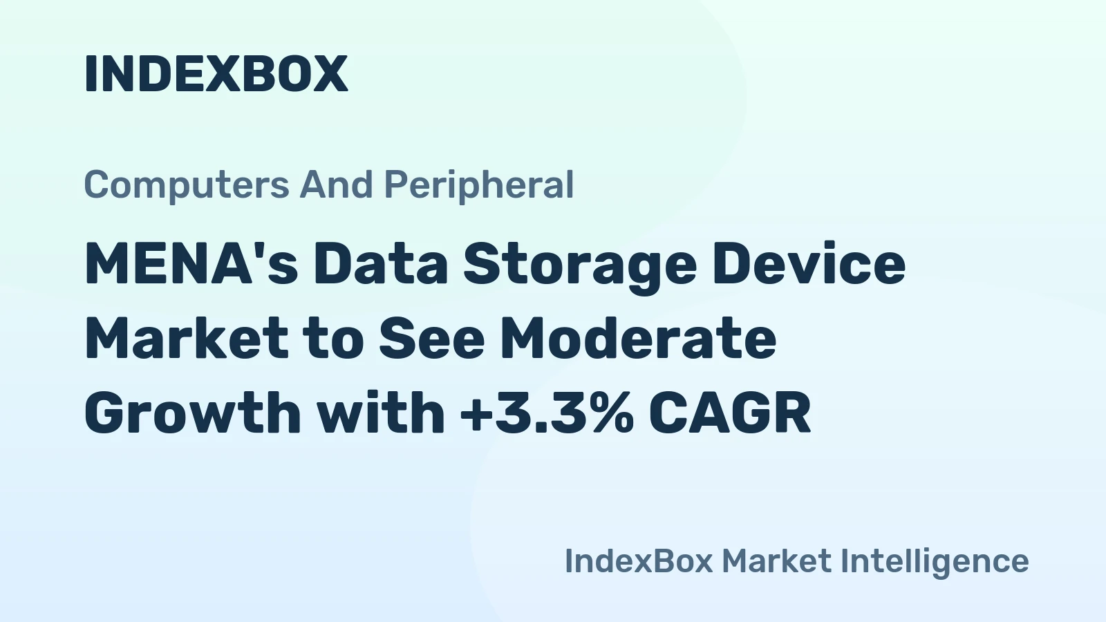 MENA's Data Storage Device Market to See Moderate Growth with +3.3% CAGR
