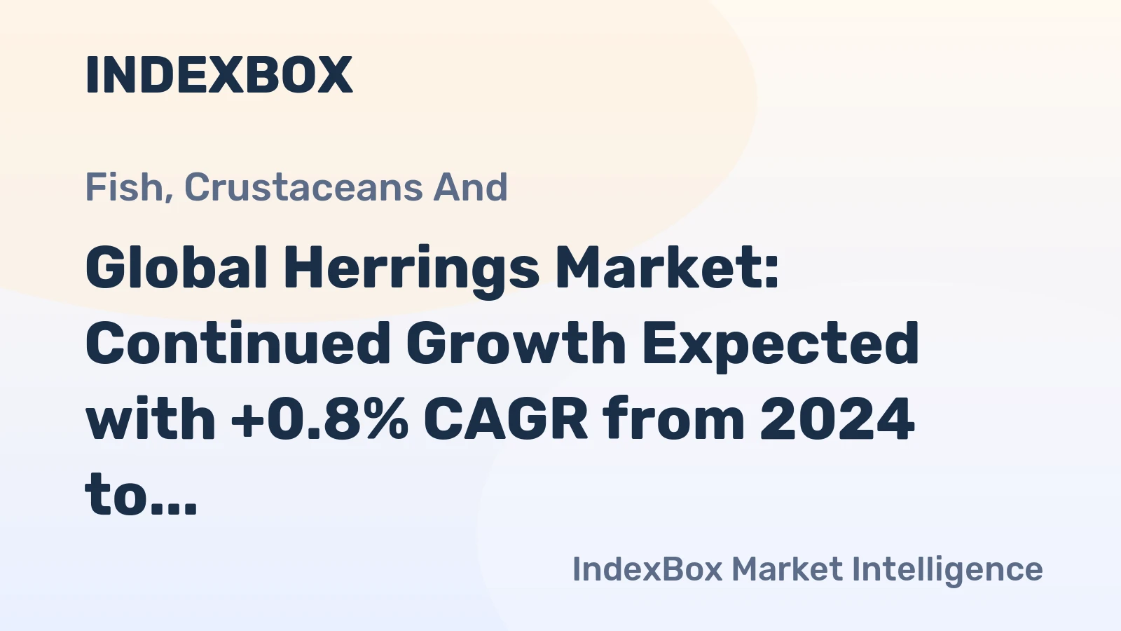 Global Herrings Market: Continued Growth Expected with +0.8% CAGR from 2024 to 2035