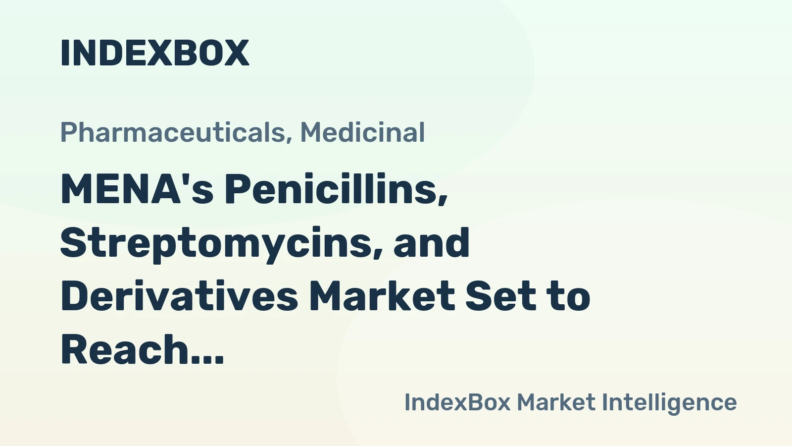 MENA's Penicillins, Streptomycins, and Derivatives Market Set to Reach $3.2B by 2035