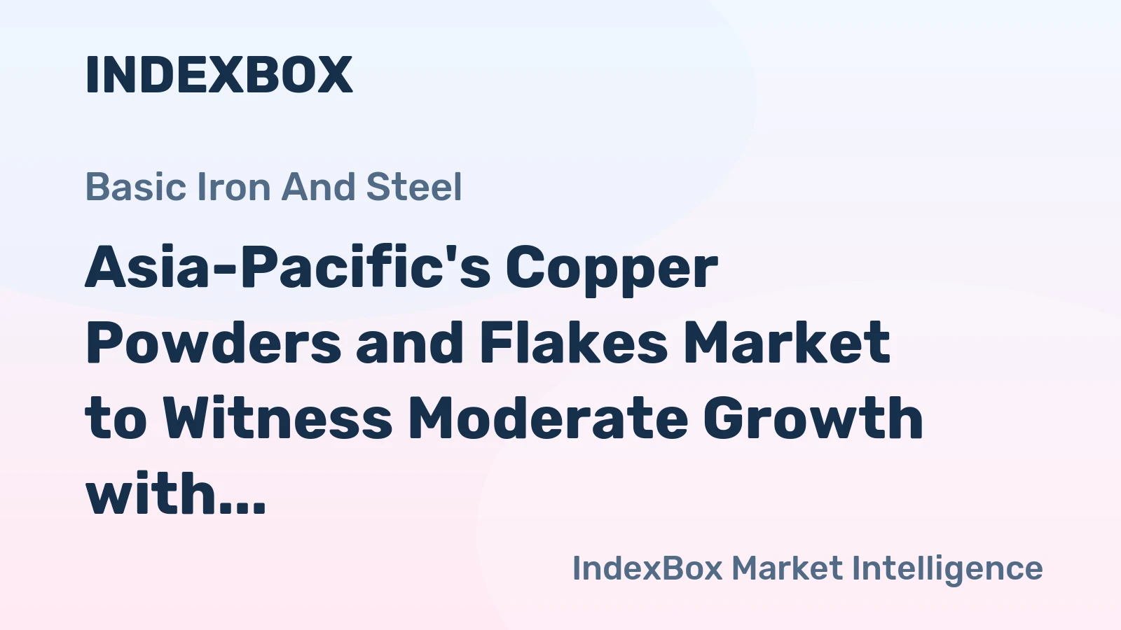 Asia-Pacific's Copper Powders and Flakes Market to Witness Moderate Growth with +0.7% CAGR