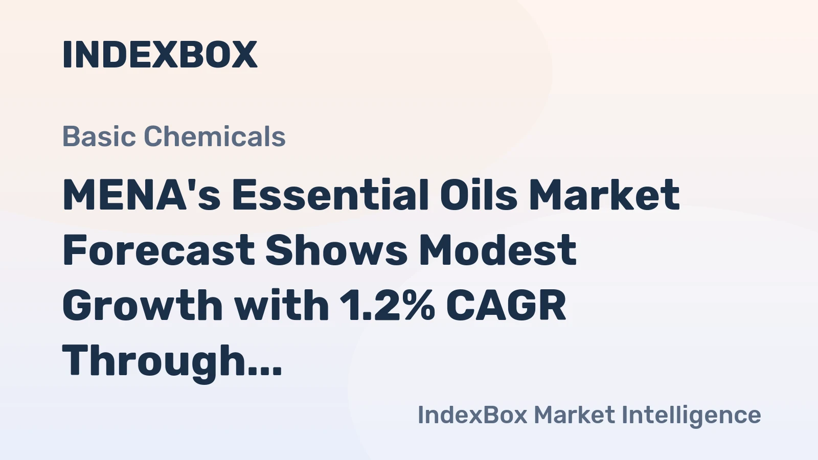 MENA's Essential Oils Market Forecast Shows Modest Growth with 1.2% CAGR Through 2035