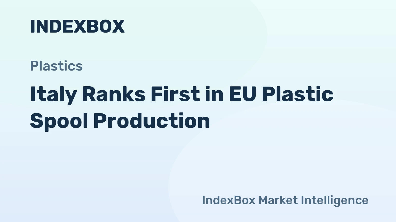 Italy Ranks First in EU Plastic Spool Production