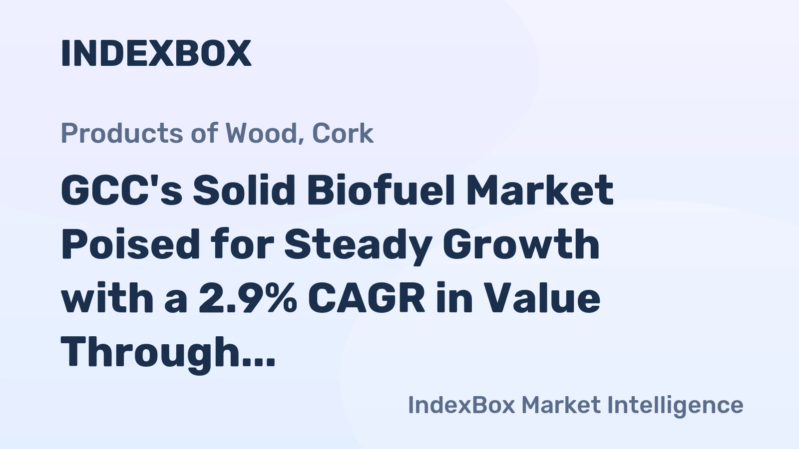 GCC's Solid Biofuel Market Poised for Steady Growth with a 2.9% CAGR in Value Through 2035