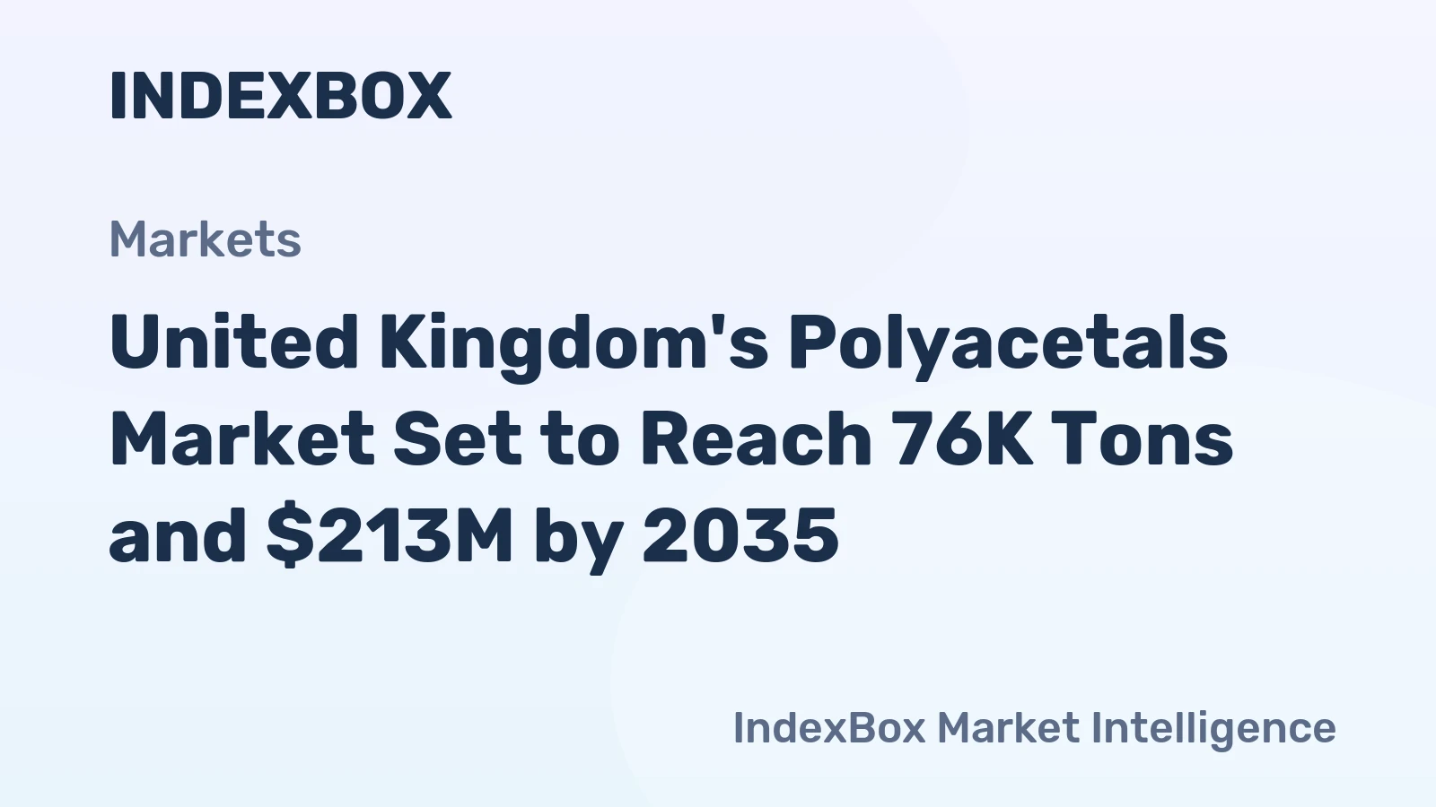 United Kingdom's Polyacetals Market Set to Reach 76K Tons and $213M by 2035